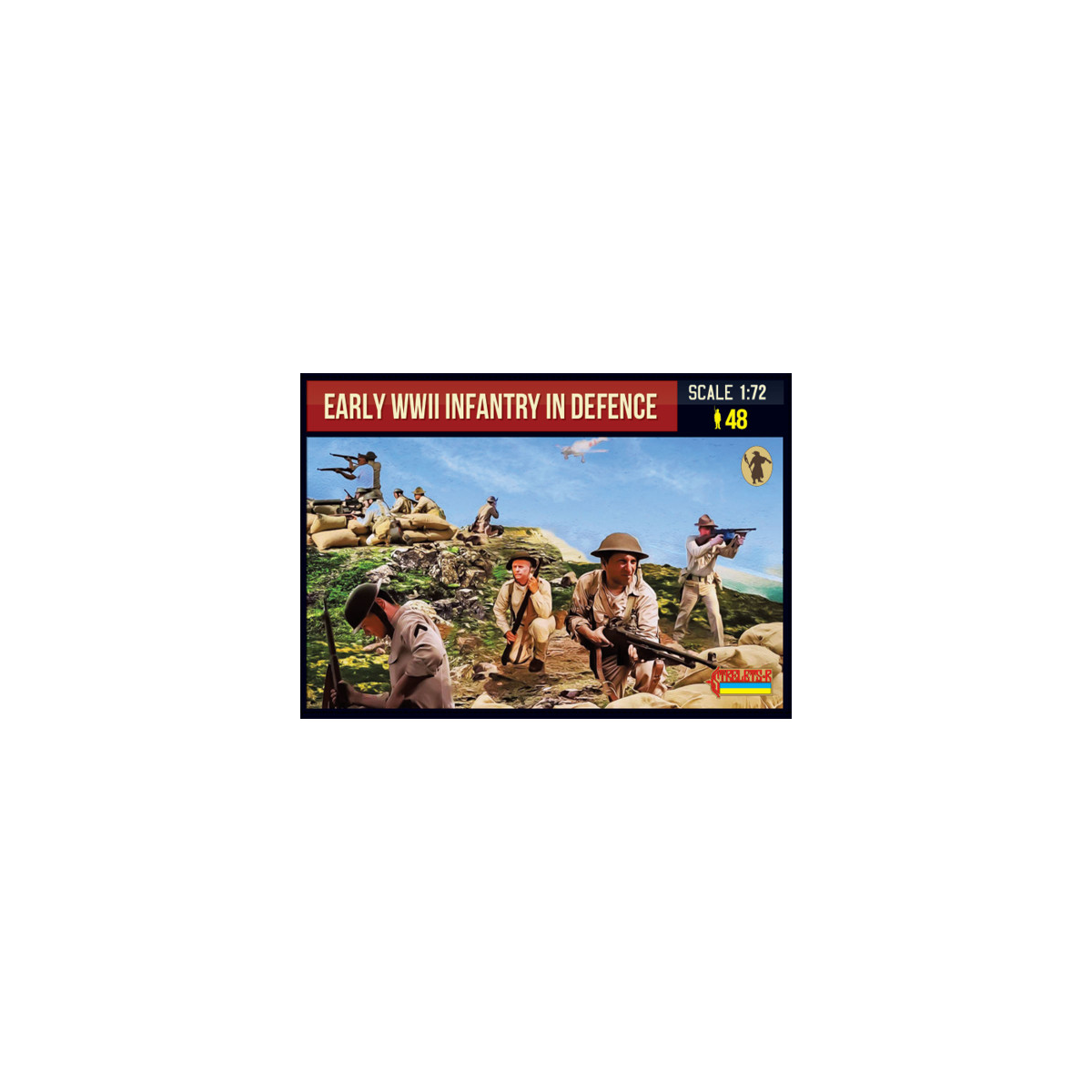 Figures Early WWII infantry in defense figure 1:72 1:72 Strelets with ...